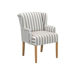 Tchibo - Polsterstuhl mit Armlehne &raquo;Hendrick&laquo; - 62x65x90cm - braun - Polyester / Buchenholz