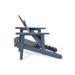 Tchibo - Adirondack Relax-Sessel mit ausziehbarer Fu&szlig;lehne - 97x69x82,3cm - blau -