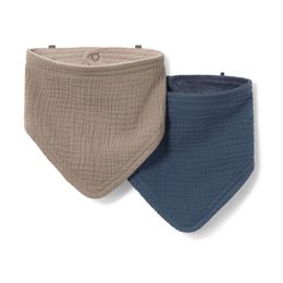 Tchibo - 2 Baby-Kleinkind-Musselin-Halst&uuml;cher - blau