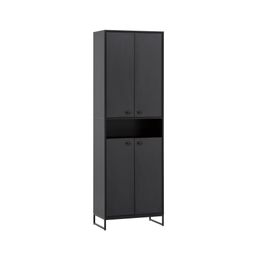 Tchibo - Flurschrank &raquo;Janne&laquo; - 60x33x185,5cm - schwarz - Holz / Metall