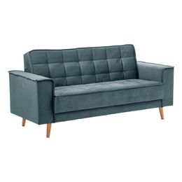 Max Winzer 2-Sitzer-Sofa &raquo;Jolene&laquo; - 180x78x84cm - braun - Polyester / Holz / Buchenholz