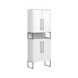 Tchibo - Hochschrank &raquo;Dumone&laquo; - 65x33x183,5cm - anthrazit - Holz / Metall