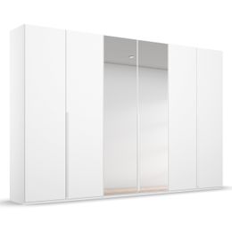 Rauch Kleiderschrank &raquo;Purisma&laquo; mit umfangreicher Innenausstattung und Spiegel - 301x61x223cm - wei&szlig; - Holz / Holz