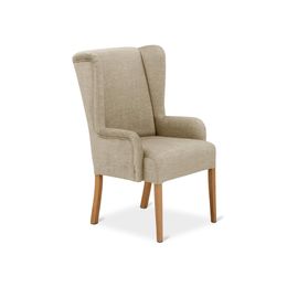 Tchibo - Hochlehner-Polsterstuhl mit Armlehne &raquo;Hendrick&laquo; - 62x68x107cm - beige - Polyester / Buchenholz / Buchenholz