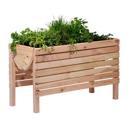 Tchibo - Hochbeet - 45x100x60cm - naturfarben - Holz