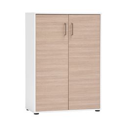 Tchibo - Aktenschrank &raquo;Metz&laquo; - 80,1x38,2x113,4cm - silber -