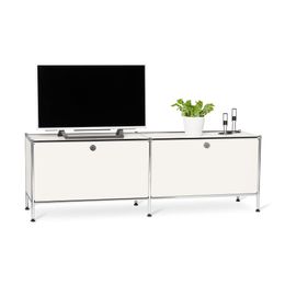 Tchibo - Lowboard Metall &raquo;Cn3&laquo; mit Klappenf&auml;chern - 152x40x51,5cm - chrom - Stahl / Aluminium / Kunststoff