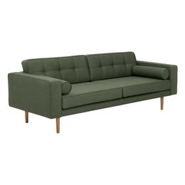 Tchibo - 3-Sitzer-Sofa &raquo;Jules&laquo; - 210x86x78cm - gr&uuml;n - Polyester / Buchenholz / Holz