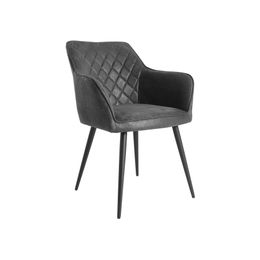 Eglo 2er-Set St&uuml;hle &raquo;Masantol&laquo; - 63x58x83cm - schwarz -