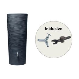 Garantia 2-in-1-Regentonne-Komplett-Set - grau