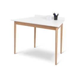 Tchibo - Schreibtisch in Trapezform - 120x70x76cm - braun - Holz / Eichenholz