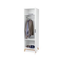 Tchibo - Kleiderschrank - 55x50x188,5cm - braun - Holz / Eschen-Massivholz / Metall