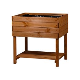 Tchibo - Hochbeet &raquo;Kubus&laquo; - 78x58x78cm - hellbraun - Holz / Kunststoff