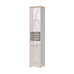Tchibo - Hochschrank &raquo;Tavira&laquo; - 39x34x190cm - braun - Holz / Metall / Glas