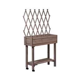 Tchibo - Hochbeet mit Rankgitter - 79x28,5x130cm - anthrazit - Fichtenholz