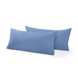 Tchibo - 2 Jersey-Kopfkissenbez&uuml;ge - blau