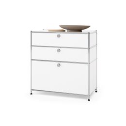 Tchibo - Kommode Metall &raquo;Cn3&laquo; mit 3 Schubladen - 77x40x84,5cm - chrom - Stahl / Aluminium / Kunststoff