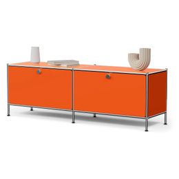 Tchibo - Lowboard Metall &raquo;Cn3&laquo; mit 2 Klappenf&auml;chern - 152x40x51,5cm - orange - Stahl / Aluminium / Kunststoff
