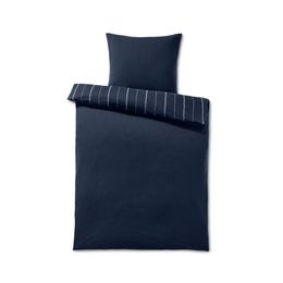Tchibo - Winterjersey-Bettw&auml;sche - dunkelblau