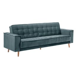 Max Winzer 3-Sitzer-Schlafsofa &raquo;Jolene&laquo; - 240x78x84cm - braun - Polyester / Holz / Buchenholz