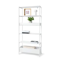 Tchibo - Regal &raquo;Klaar&laquo; - 80x34x178cm - wei&szlig; - Stahl