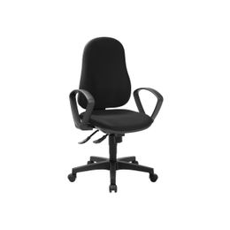 Topstar Stuhl &raquo;Support SY&laquo; - 60x80x38cm - schwarz - Polyester / Kunststoff / Holz