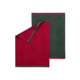 Tchibo - 2 K&uuml;chenhandt&uuml;cher - dunkelgr&uuml;n