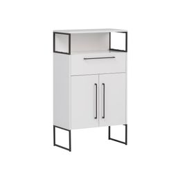 Tchibo - Highboard &raquo;Dumone&laquo; - 65x33x112,5cm - anthrazit - Holz / Metall