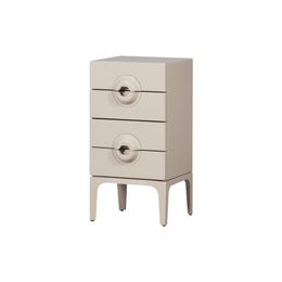 Tchibo - Woood Kommode &raquo;Merge&laquo; - 44x45x89cm - grau-beige - Eukalyptusholz