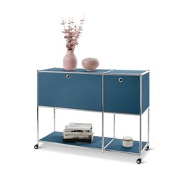 Tchibo - Konsole Metall &raquo;Cn3&laquo; mit 2 Klappf&auml;chern - 115x40x82,5cm - chrom -