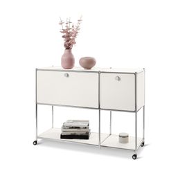 Tchibo - Konsole Metall &raquo;Cn3&laquo; mit 2 Klappf&auml;chern - 115x40x82,5cm - chrom - Metall / Kunststoff / Kunststoff