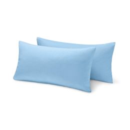 Tchibo - 2 Jersey-Kopfkissenbez&uuml;ge - hellblau