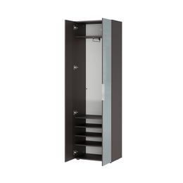 Tchibo - Garderobenschrank &raquo;Nordlia&laquo; - 59x40x197cm - grau - Holz / Glas