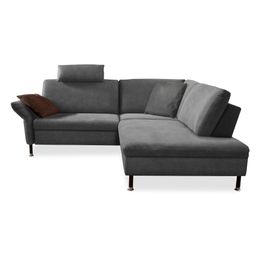 Tchibo - Ecksofa &raquo;Jonas&laquo; - 207x252x108cm - silber - Polyester / Polyamid / Holz