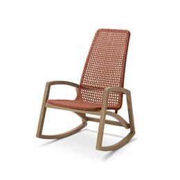 Tchibo - Garten-Schaukelsessel &raquo;Rope&laquo; - 69,5x80x104,5cm - beige - Eukalyptusholz / Polyester / Stahl
