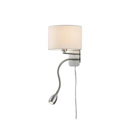 Trio Wandleuchte &raquo;Hotel&laquo; - 23,5x22,5x24cm - wei&szlig; - Metall