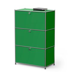 Tchibo - Kommode Metall &raquo;Cn3&laquo; mit 3 Klappenf&auml;chern - 77x40x120,5cm - chrom - Stahl / Aluminium / Kunststoff