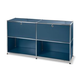 Tchibo - Sideboard Metall &raquo;Cn3&laquo; mit versetzbaren Klappenf&auml;chern - 152x40x82,5cm - chrom - Stahl / Aluminium / Kunststoff