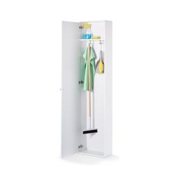 Tchibo - Mehrzweck-Wandschrank - 43x21x183,5cm - silber - Holz / Stahl