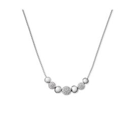 Tchibo - Kette mit Kugeln veredelt mit Kristallen von Swarovski - silber