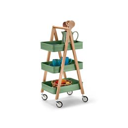 Tchibo - K&uuml;chen-Servierwagen - 39x32,5x80,5cm - braun - Metall / Holz