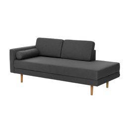 Tchibo - R&eacute;camiere &raquo;Ivo&laquo; mit verstellbarer Armlehne - 190x87x81cm - anthrazit - Buchenholz / Holz / Buchenholz