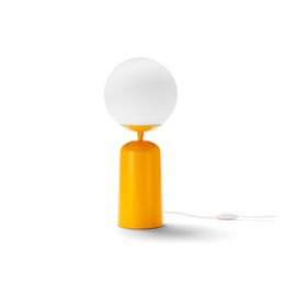 Tchibo - Tischleuchte mit Glaskugel - wei&szlig;