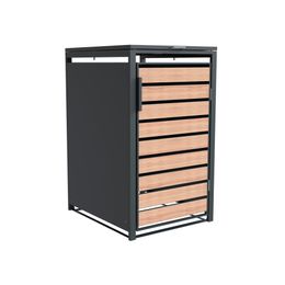 Tchibo - M&uuml;lltonnenbox - 68x80x116cm - anthrazit - Stahl