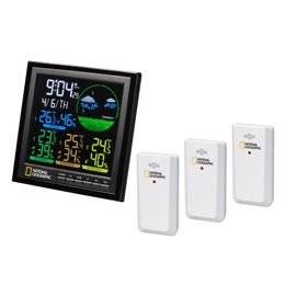 National Geographic Wetterstation mit 4 Messbereichen - schwarz