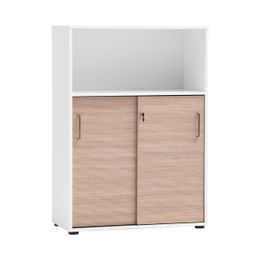 Tchibo - Aktenschrank &raquo;Metz&laquo; - 80,1x38,2x113,4cm - silber -