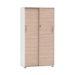 Tchibo - Aktenschrank &raquo;Metz&laquo; - 80,1x38,2x150cm - silber -