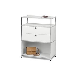 Tchibo - Kommode Metall &raquo;Cn3&laquo; mit 2 Schubladen - 77x40x102cm - chrom - Stahl / Aluminium / Kunststoff