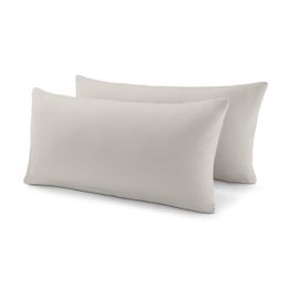 Tchibo - 2 Jersey-Kopfkissenbez&uuml;ge - braun