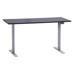 Tchibo - H&ouml;henverstellbarer Schreibtisch &raquo;Metz&laquo; - 138x60x72,7cm - silber - Holz / Metall / Kunststoff